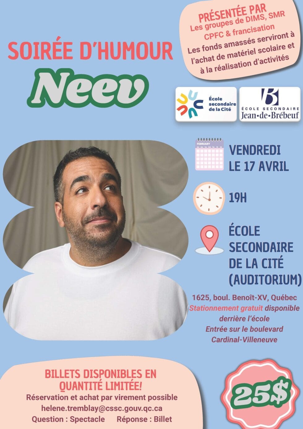 Soirée d’humour | École Jean-de-Brébeuf